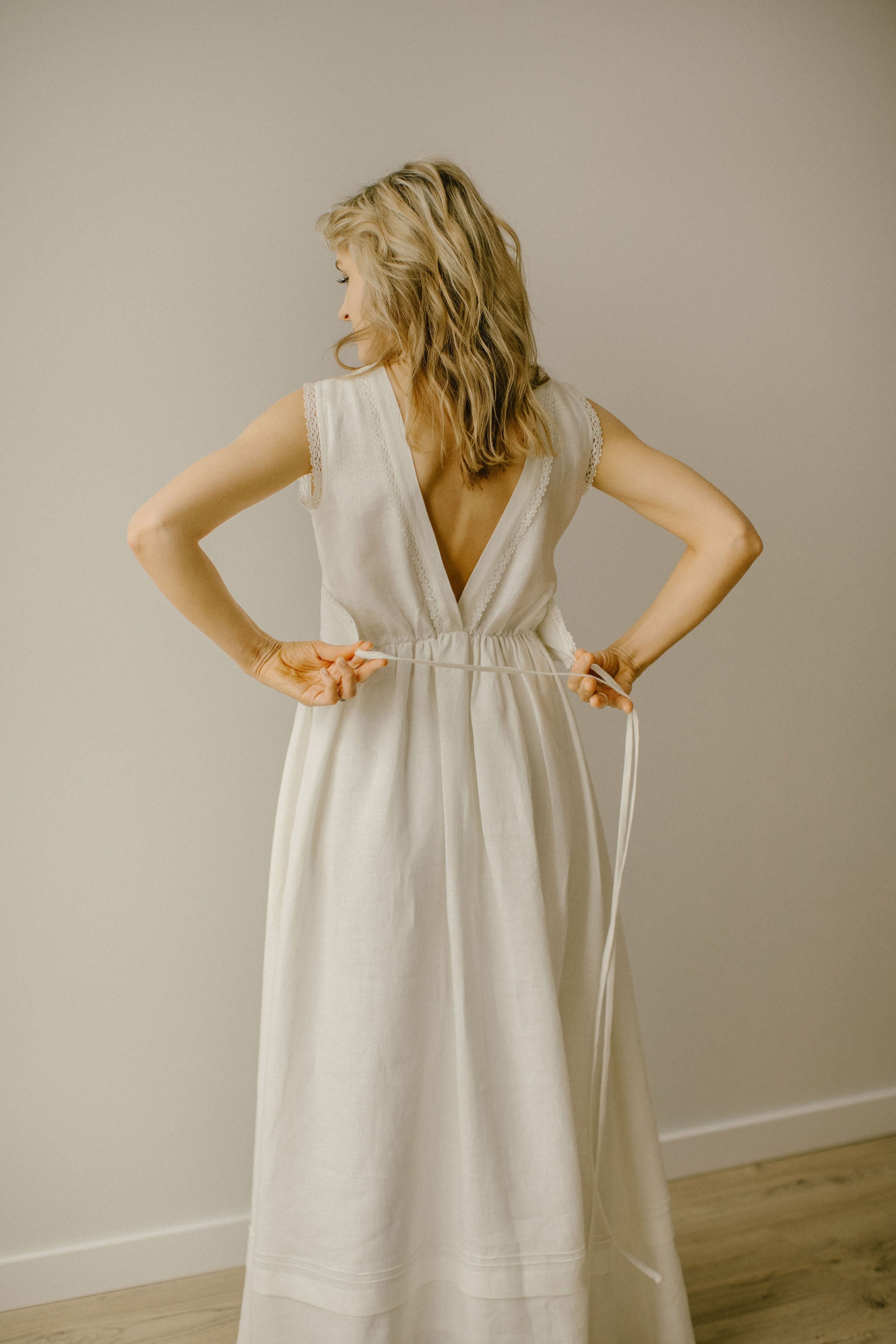 Linen Goddess Wedding Dress. Handcrafted. Ethically. – Linen Wedding Dress